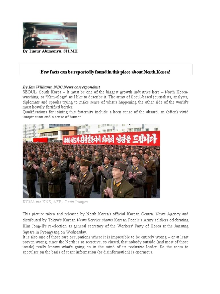 North Korea: Speculation and Succession | PDF | North Korea | World ...