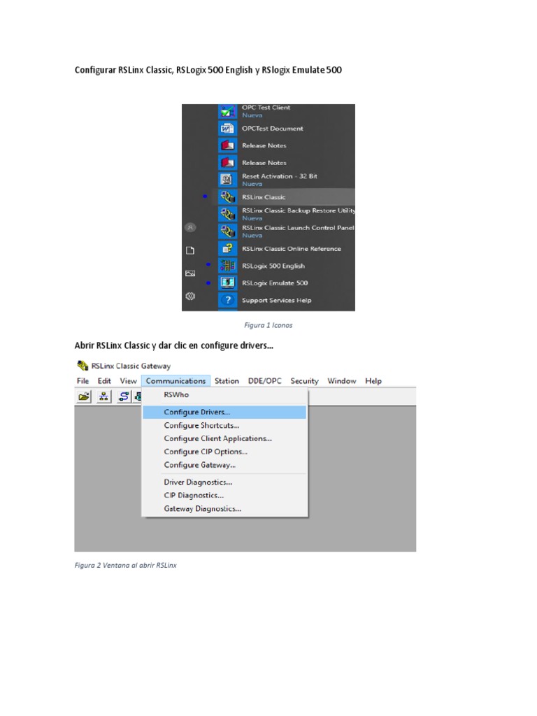 Configuración RSLinx y RSLogix 500 | PDF | Informática