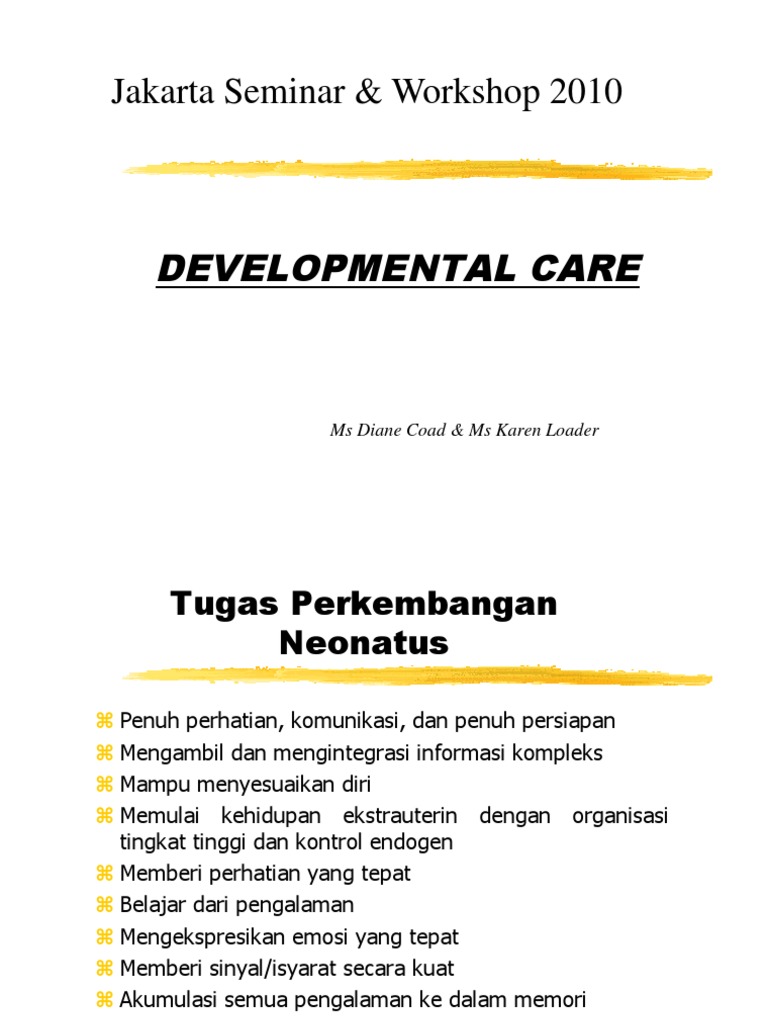 Developmental Care | PDF | Wellness | Science & Mathematics