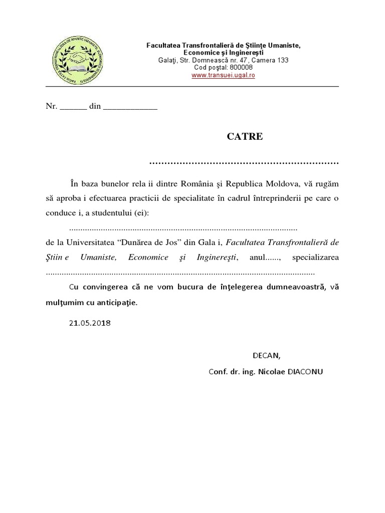 Cerere Practica | PDF