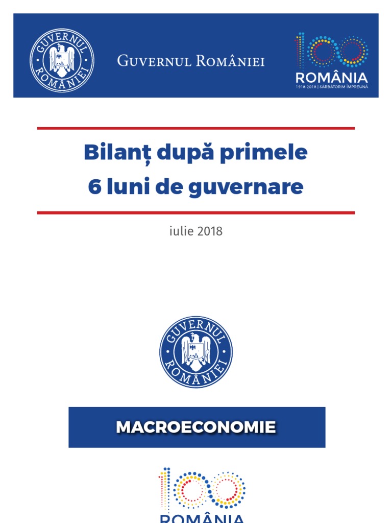 Bilant Sem 1 Guvern | PDF