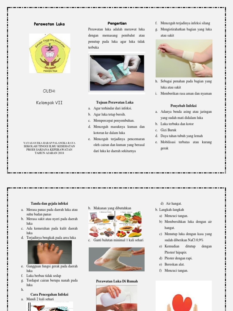 LEAFLET Perawatan Luka | PDF