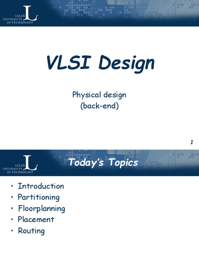 VLSI Physical Design Overview | PDF | Digital Technology | Digital ...