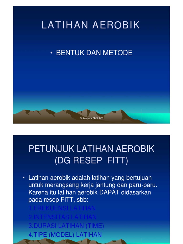 Latihan Aerobik PDF | PDF