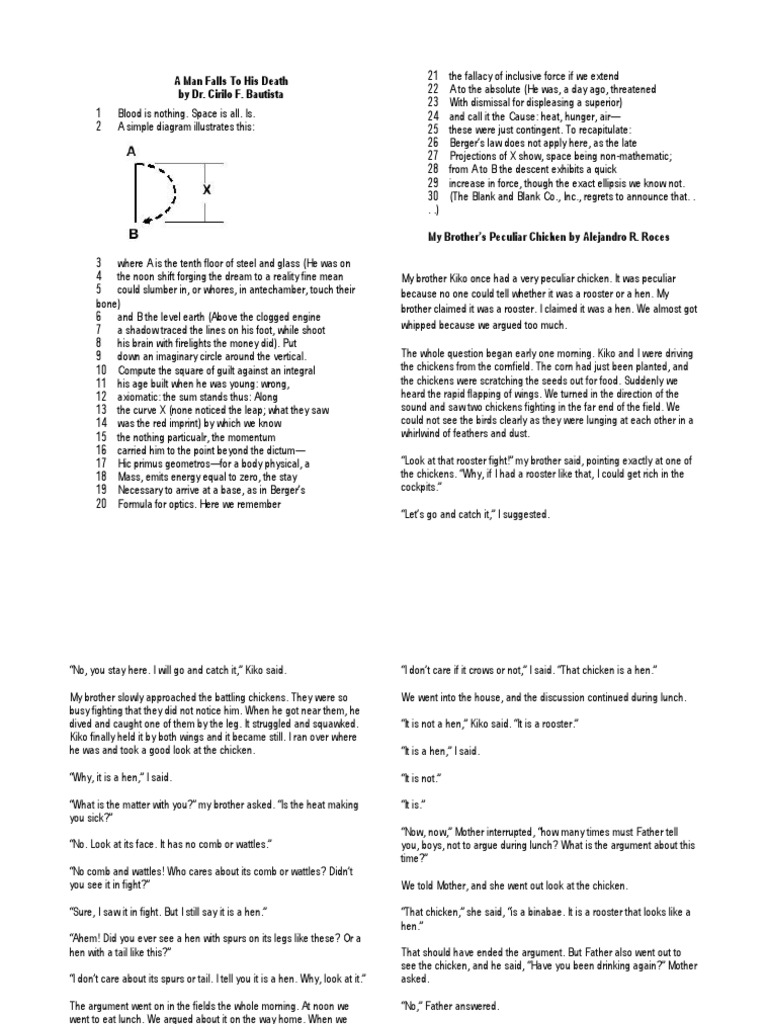 Lit 001 2 | PDF | Rooster | Chicken