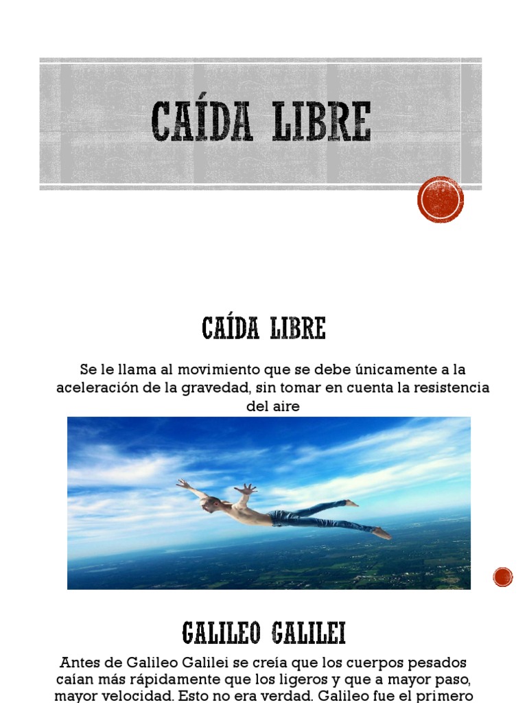 Caída Libre | PDF