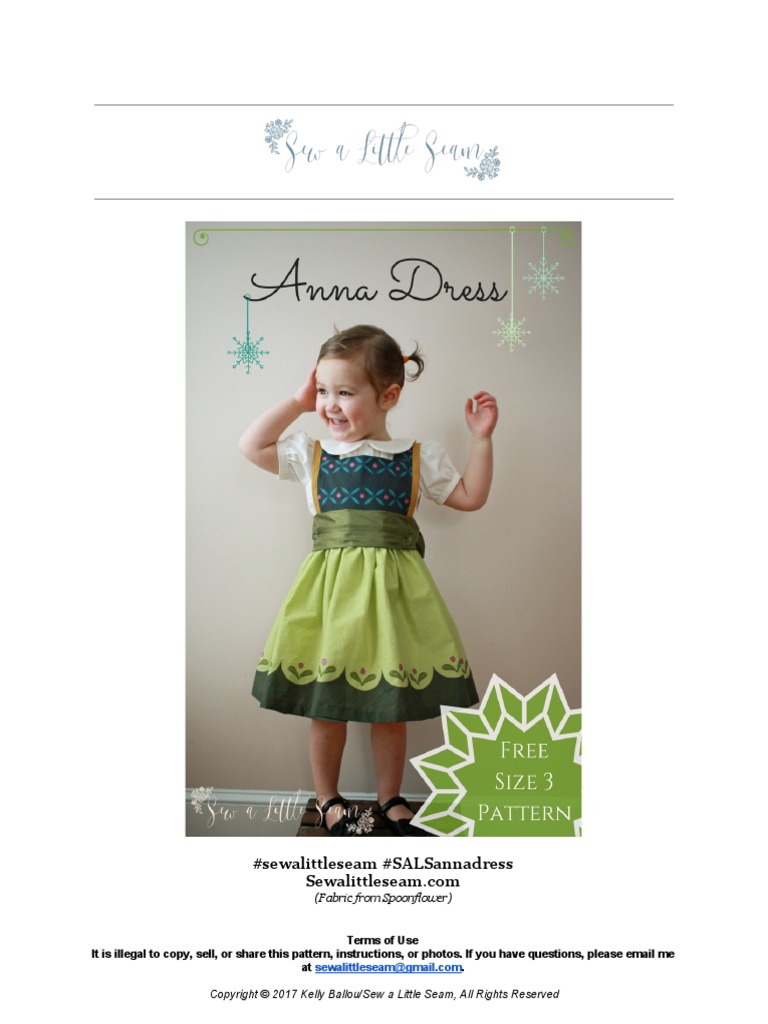 Anna Dress PDF Pattern | PDF | Seam (Sewing) | Sewing