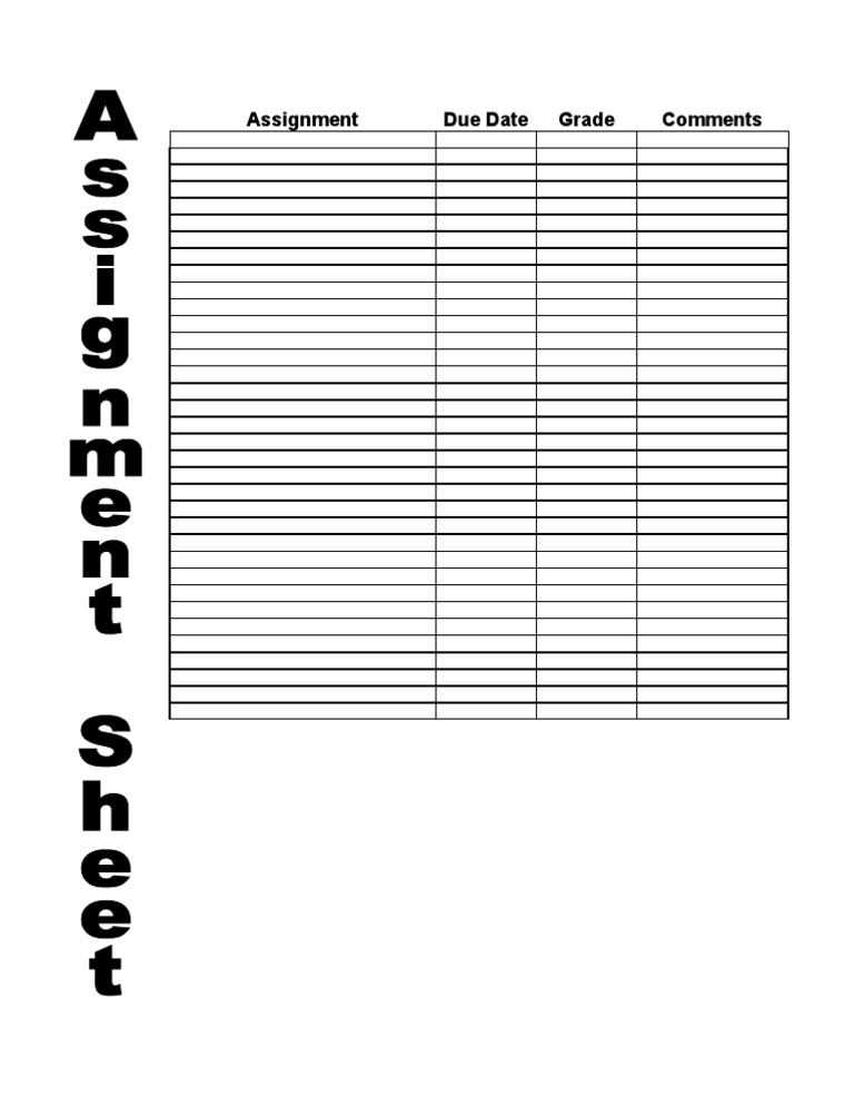 Assignment Schedule and Grading Overview | PDF