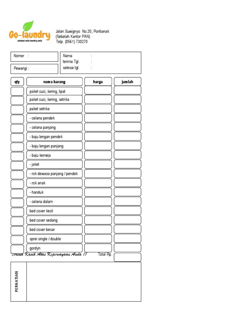 Bon Laundry | PDF