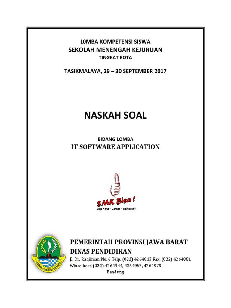 Cover Lomba Kompetensi Siswa | PDF
