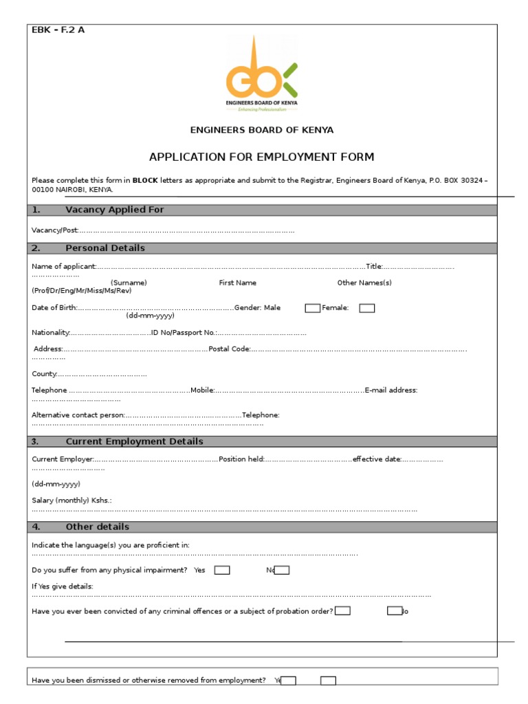 EBK Application Forms | PDF | Behavior Modification | Academia