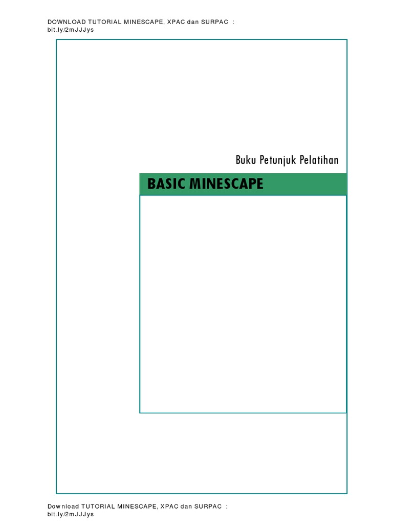 Tutorial Minescape Lengkap Full Version PDF | PDF
