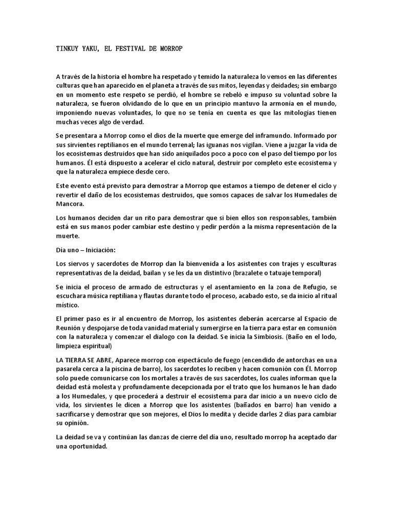 Historia Morrop | PDF | Rituales | Naturaleza