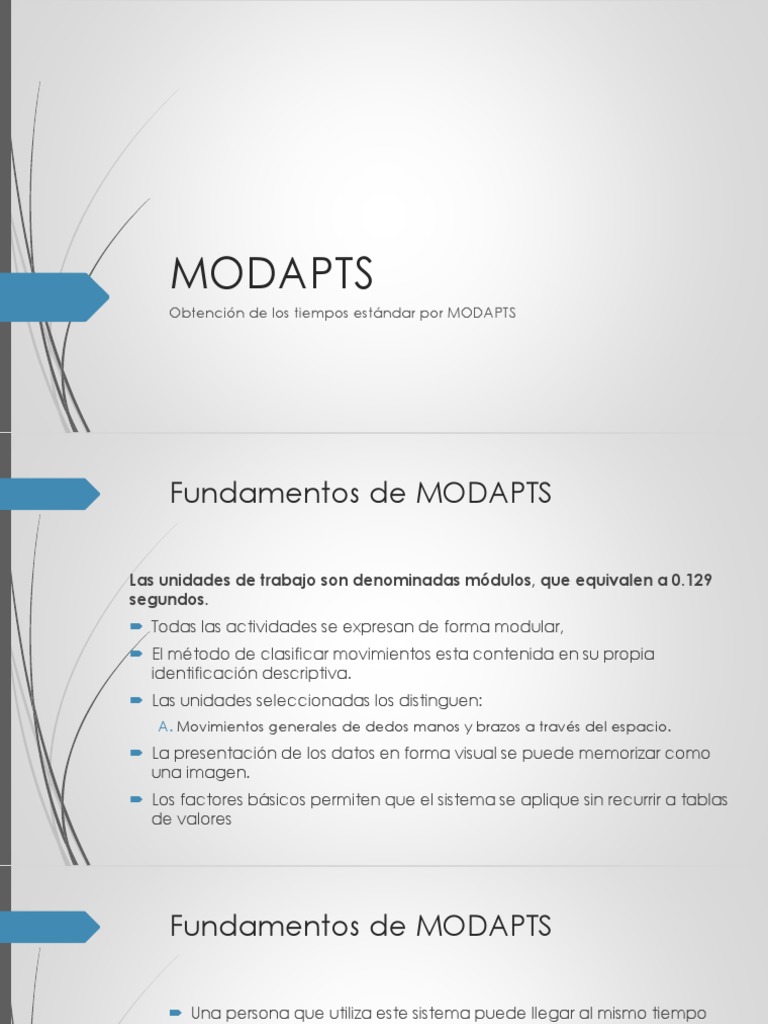 MODAPTS 2 | Mano | Naturaleza