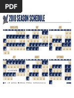 Cubs 2025 Regular Season Schedule | PDF