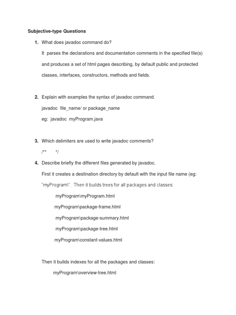 Advanced Java Questions With Answers | PDF