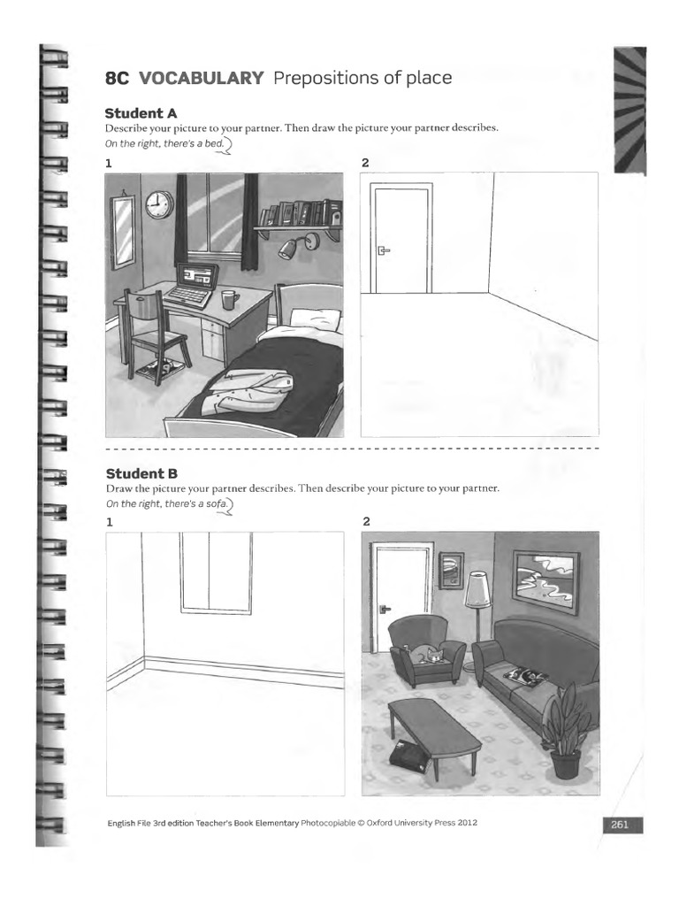 Preposition of Location Communicative 1 | PDF | Language Arts ...