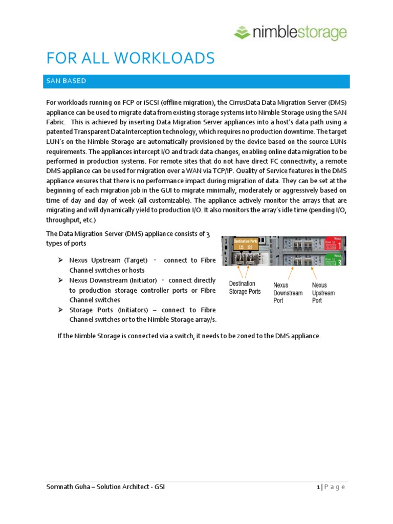 Nimble Storage Data Migration | PDF | V Mware | Computer Data Storage