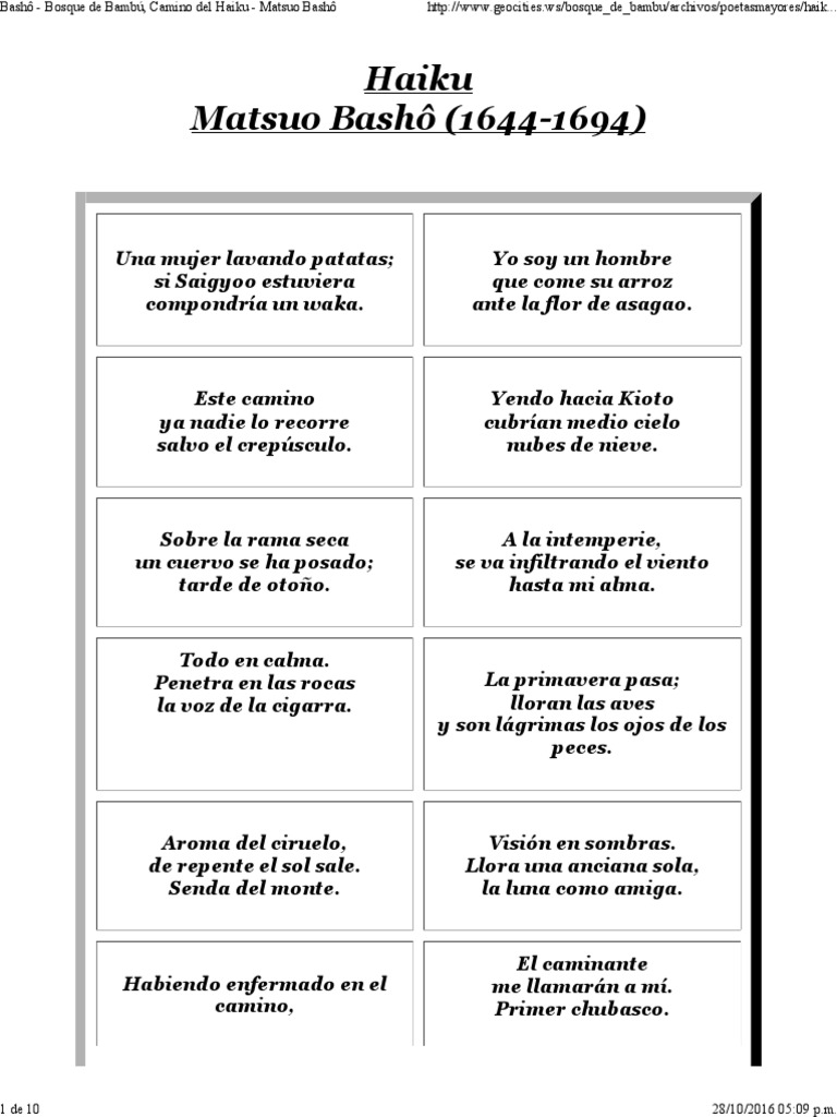 Haiku Buson | PDF | Nature