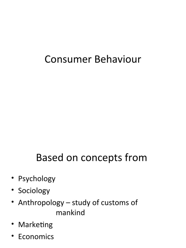 Cons Behaviour | PDF | Consumer Behaviour | Psychological Concepts