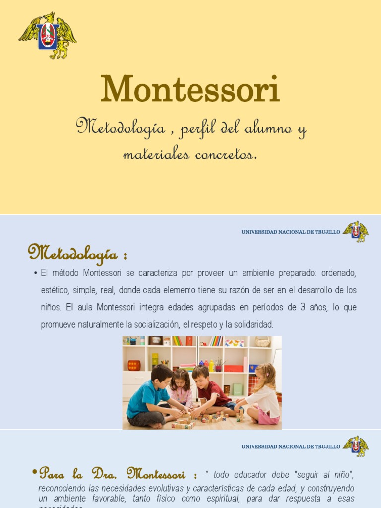 Diapositiva Montessori | Educación Montessori | Aprendizaje