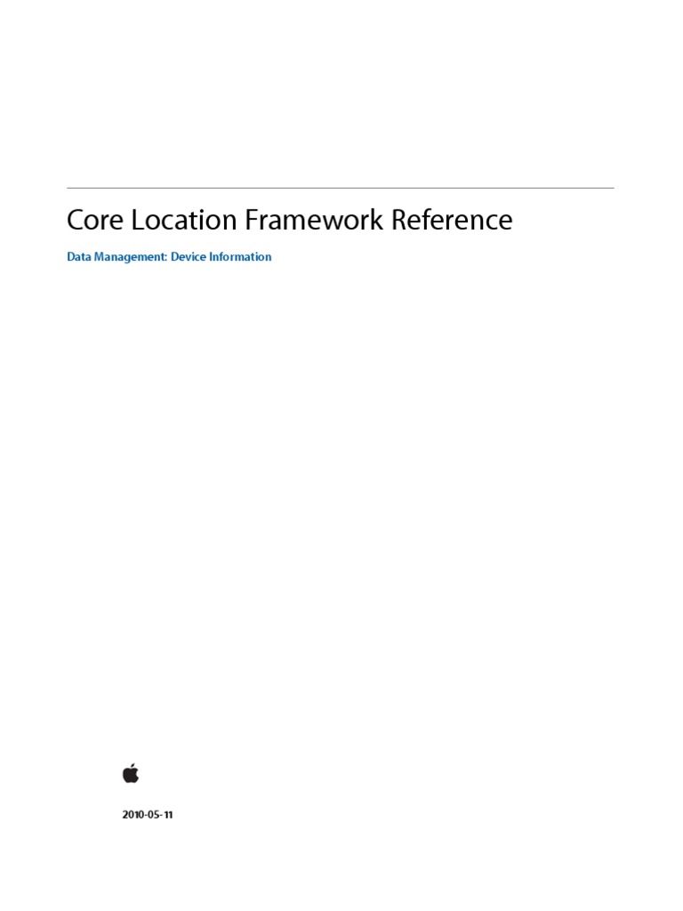 Core Location Framework | PDF | Class (Computer Programming) | Ios