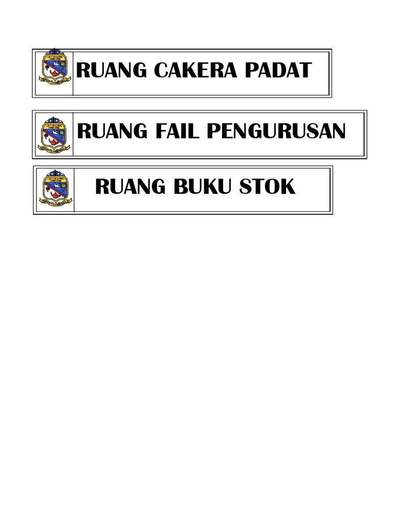 Label Rak SPBT | PDF