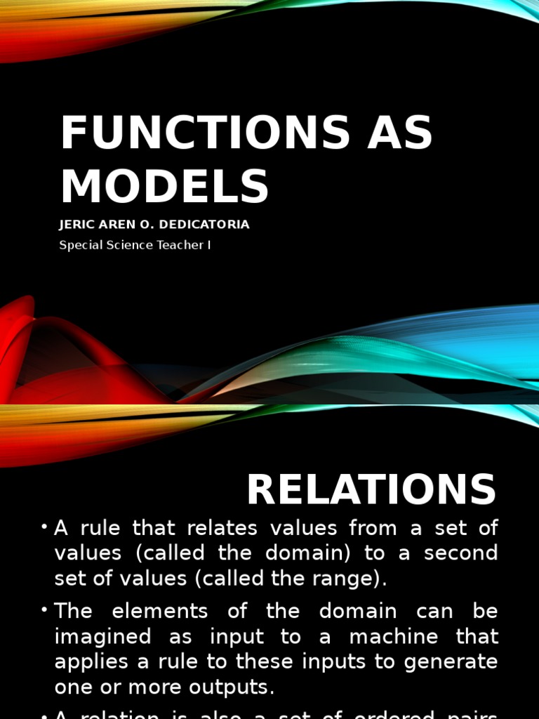 Functions As Models | PDF