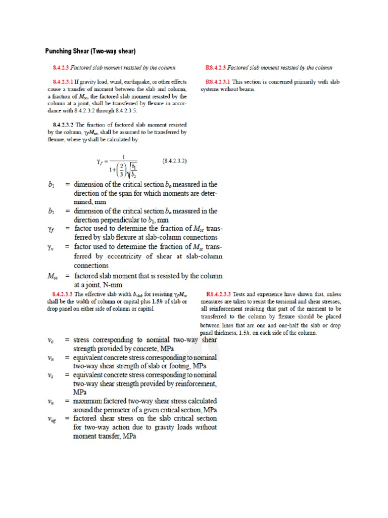 Understanding Punching Shear in Two-Way Systems | PDF