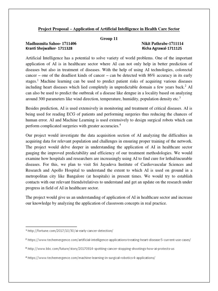 Group 11-Project Proposal | PDF | Artificial Intelligence ...