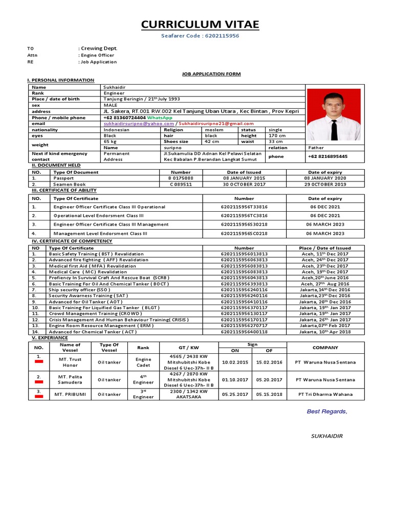 CV Maru | PDF | Ships | Water Transport