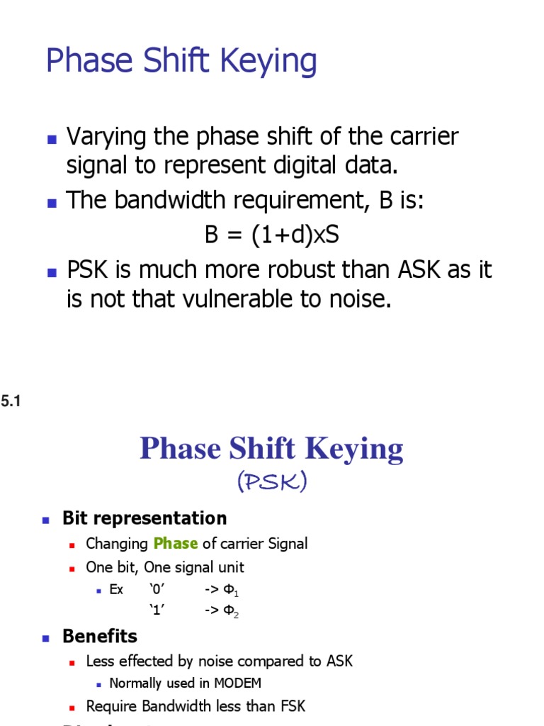 5) PSK | PDF | Telecommunications | Wireless
