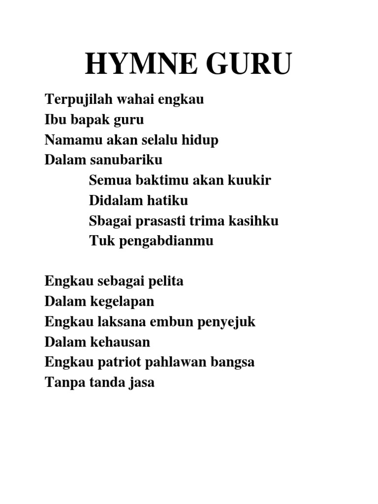 Hymne Guru | PDF