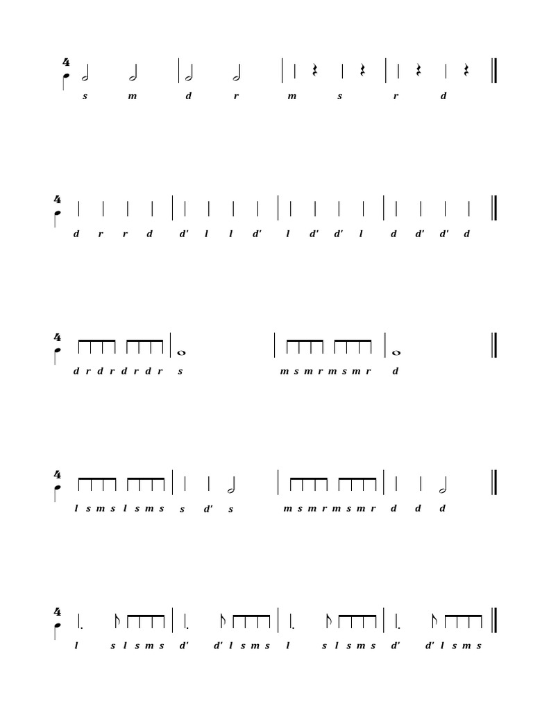 Pentatonic Scale Solfege Try Out | PDF | Entertainment (General)