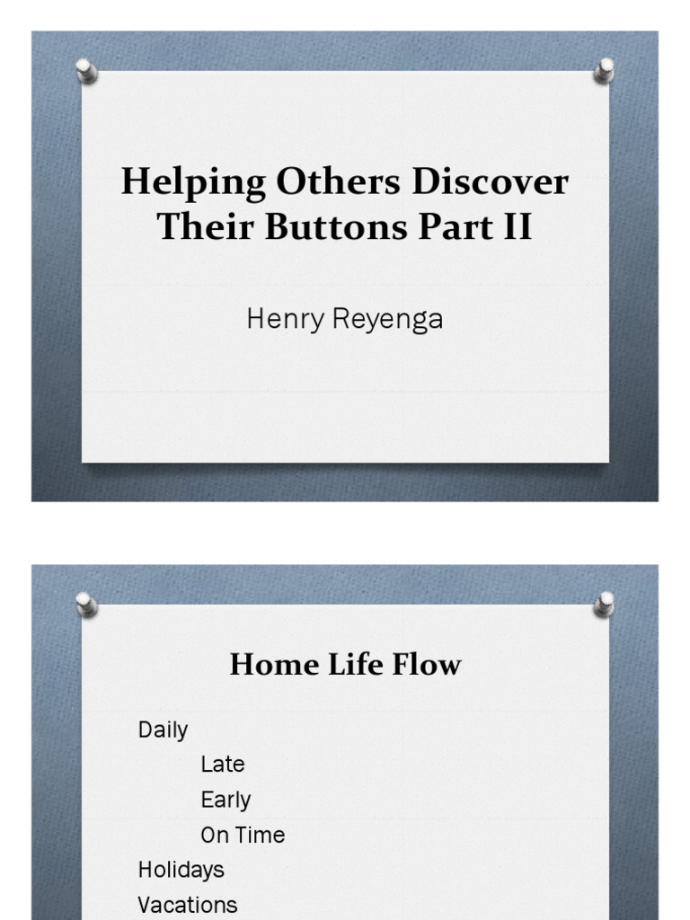 Helping Others Discover Their Buttons Part II | PDF