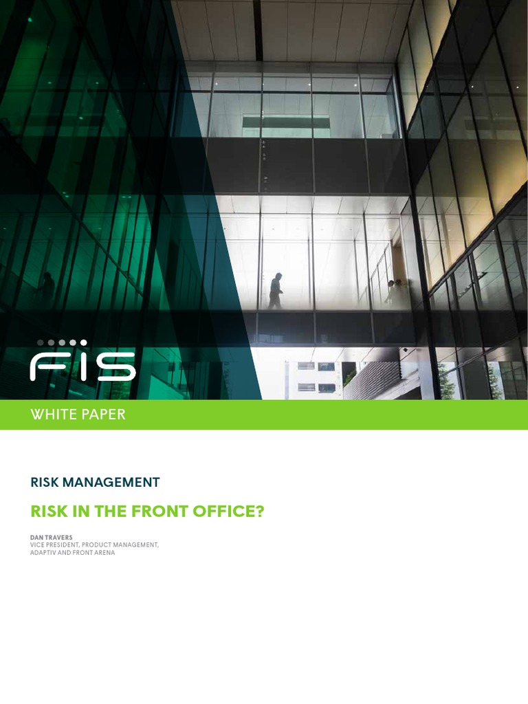 Risk in The Front Office | PDF | Risk | Risk Management