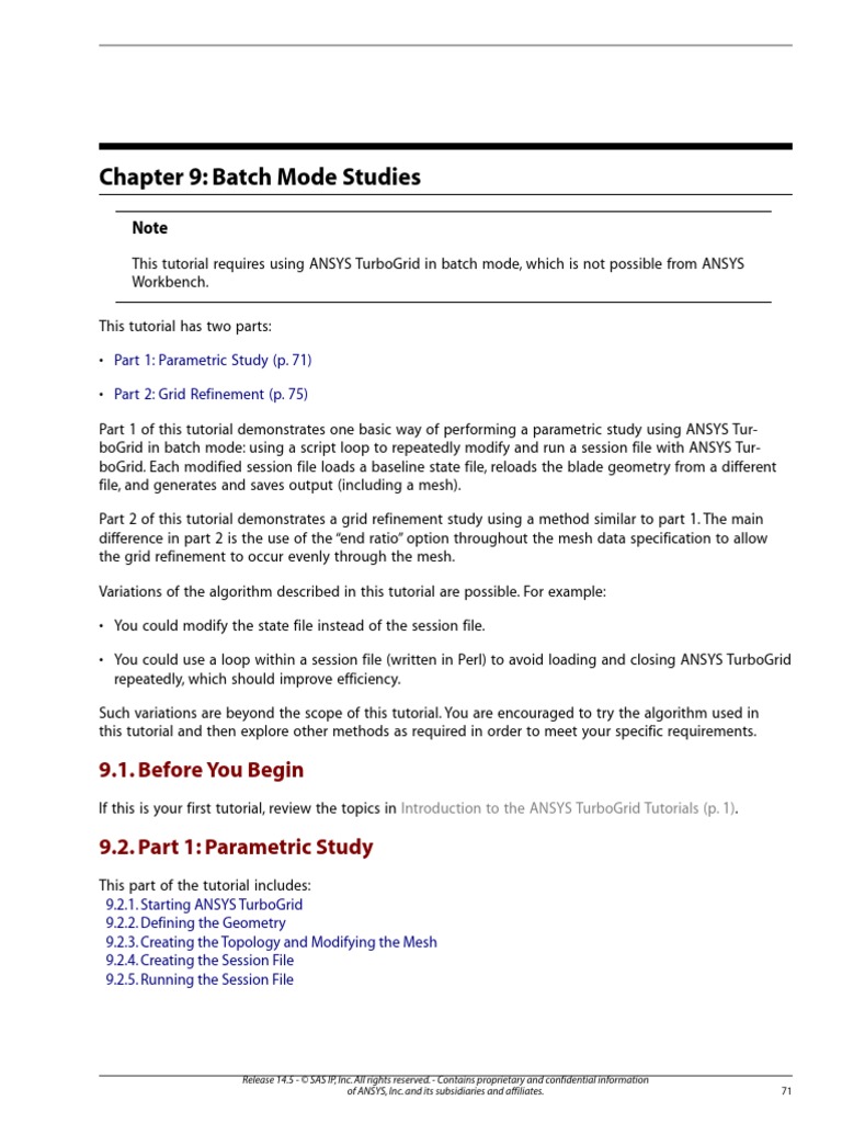 Chapter 9: Batch Mode Studies: 9.1. Before You Begin | Download Free ...