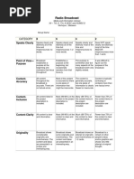 Role Play Assessment Rubric Guide | PDF | Educational Assessment ...