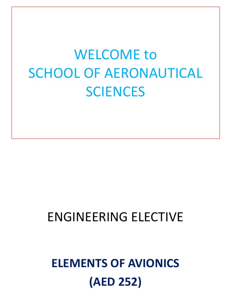 Welcome To School of Aeronautical Sciences | PDF | Technology & Engineering