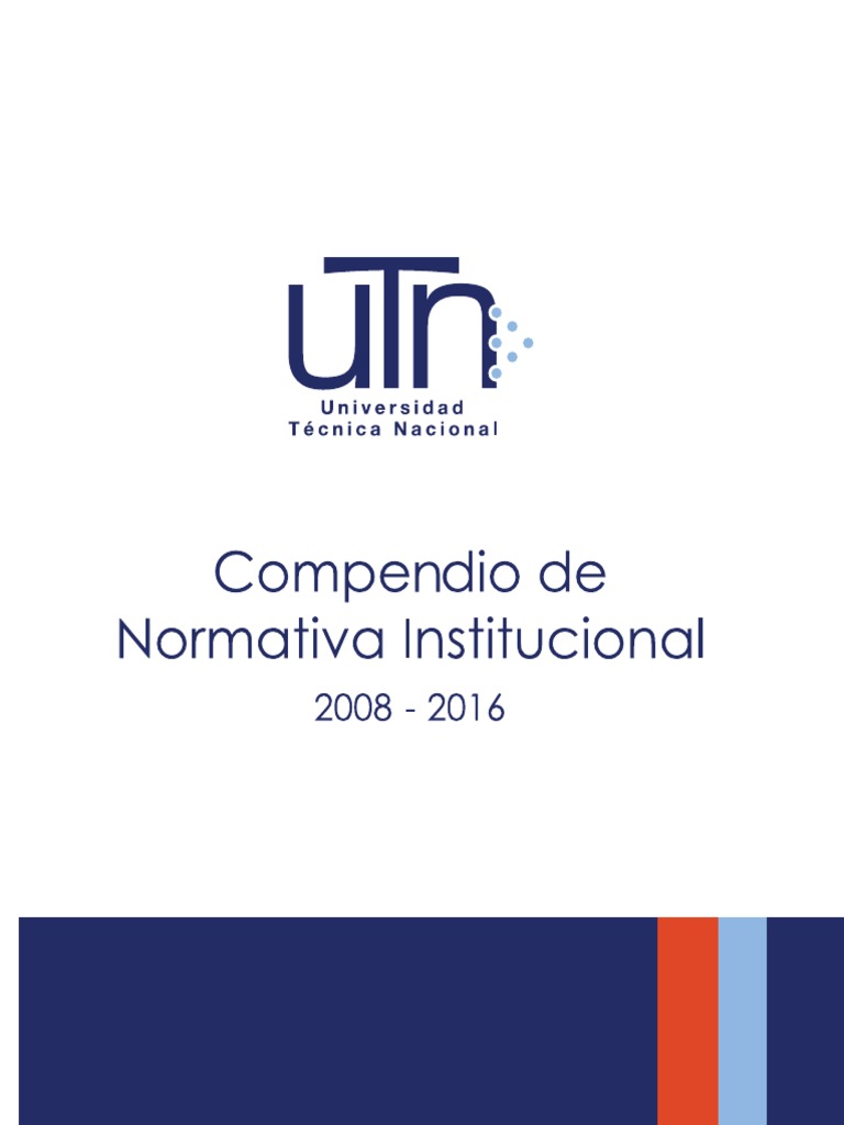 Normativa Institucional UTN 2008-2016 | PDF | Titulo academico | Regulación