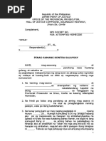 Affidavit (Tagalog) | PDF