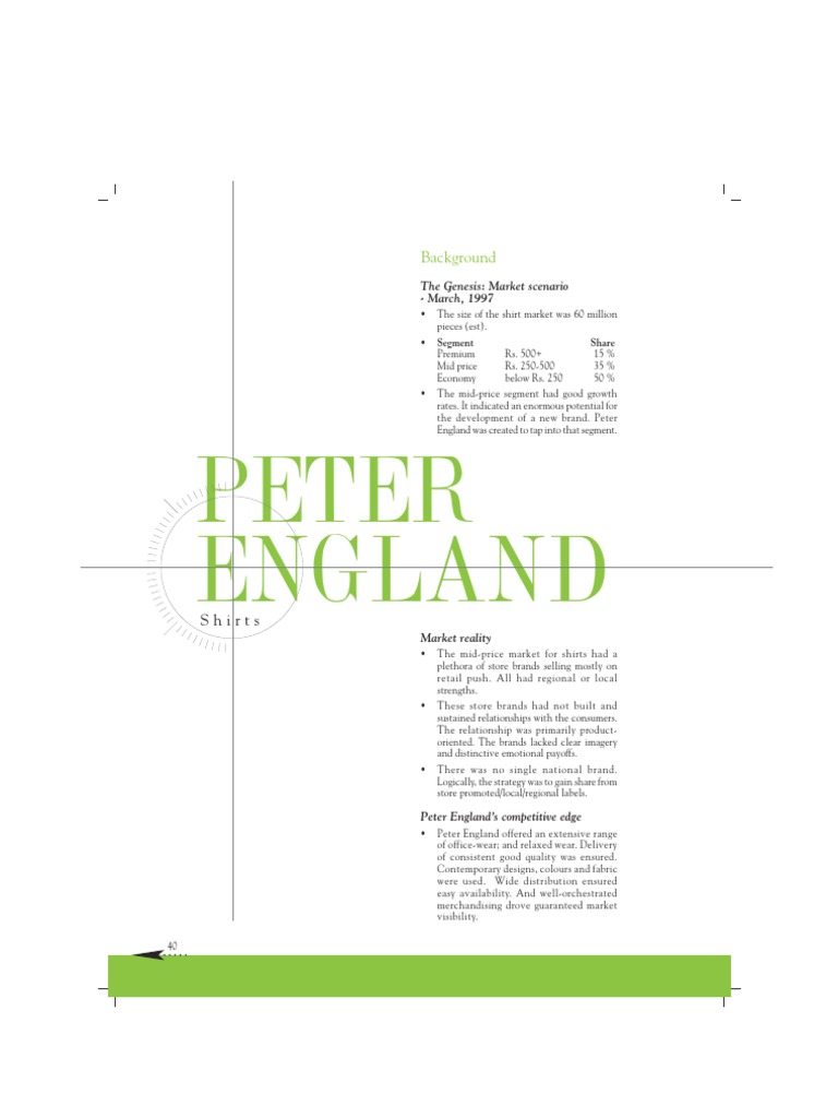 Peter England | PDF | Brand | Retail