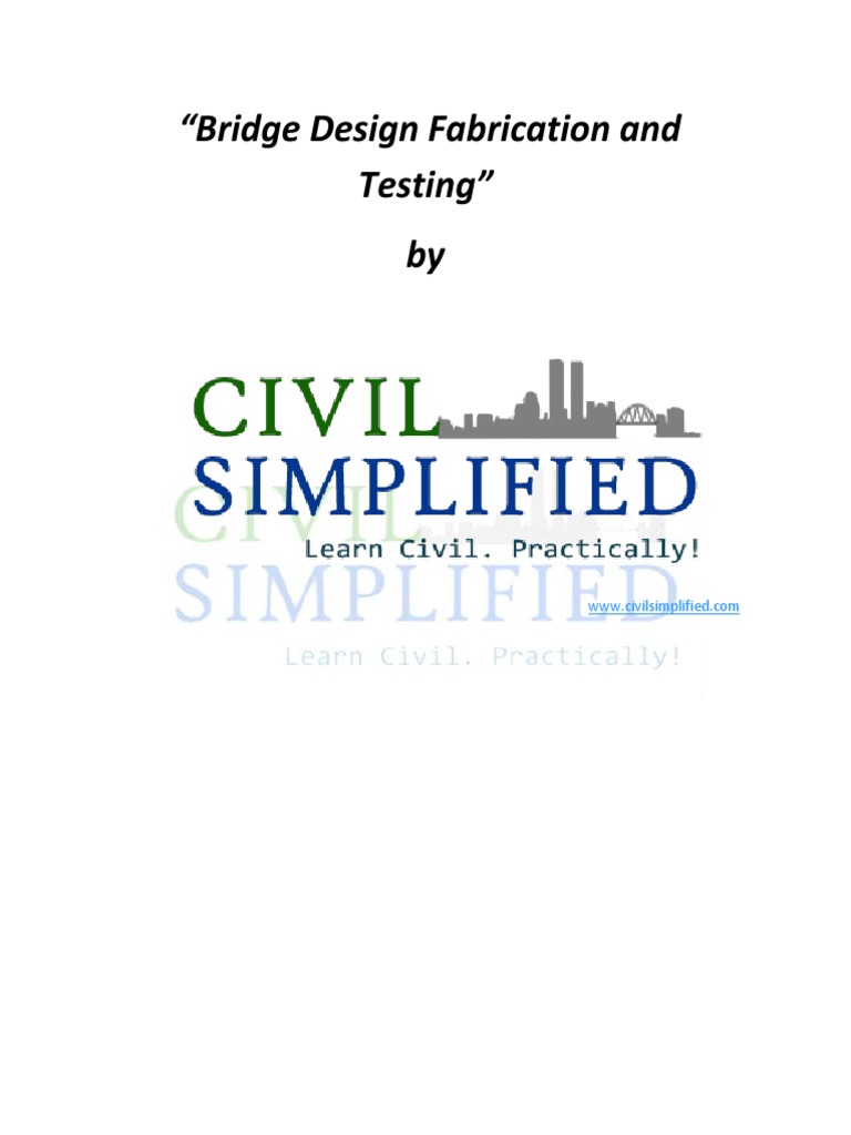 Bridge Design Fabrication and Testing | PDF | Surveying | Bridge