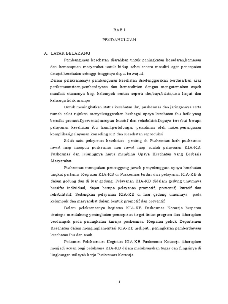 Pedoman Internal Kia KB | PDF