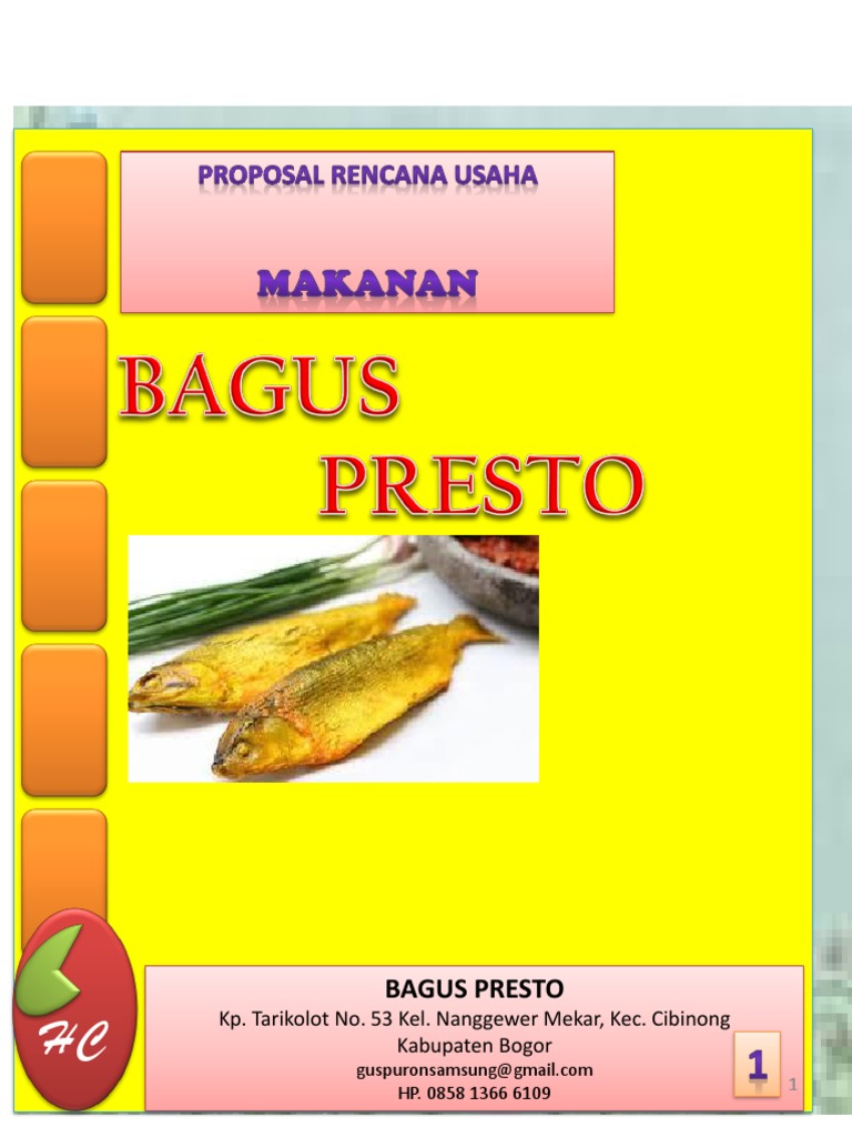 Contoh Proposal Makanan Minuman | PDF