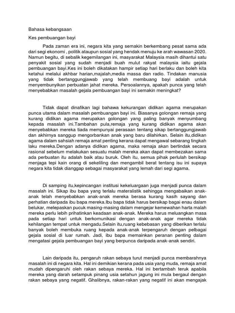 Bahasa Kebangsaan Assignment Individu | PDF