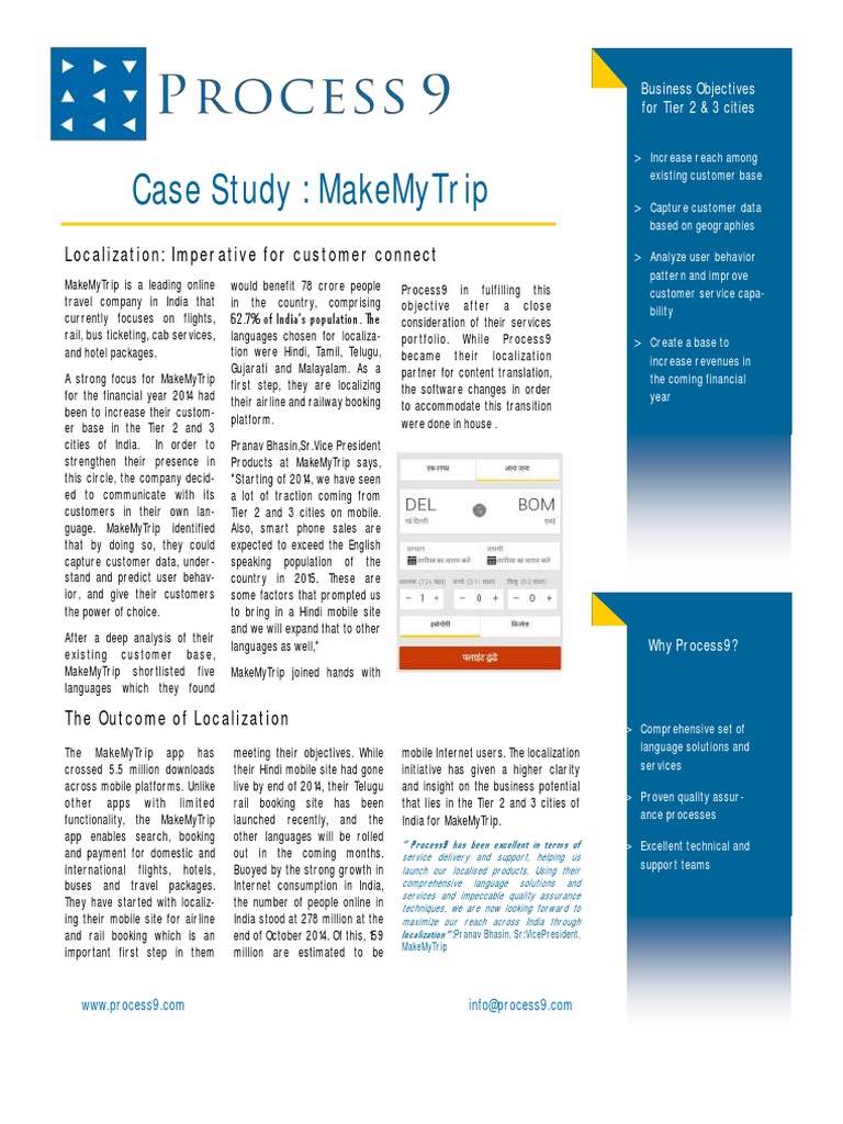MakeMyTrip Case Study | PDF | Mobile App | Internet