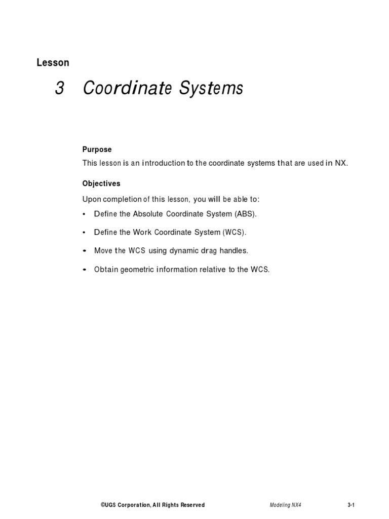 Lesson3-Coordinate Systems PDF | PDF | Cartesian Coordinate System ...