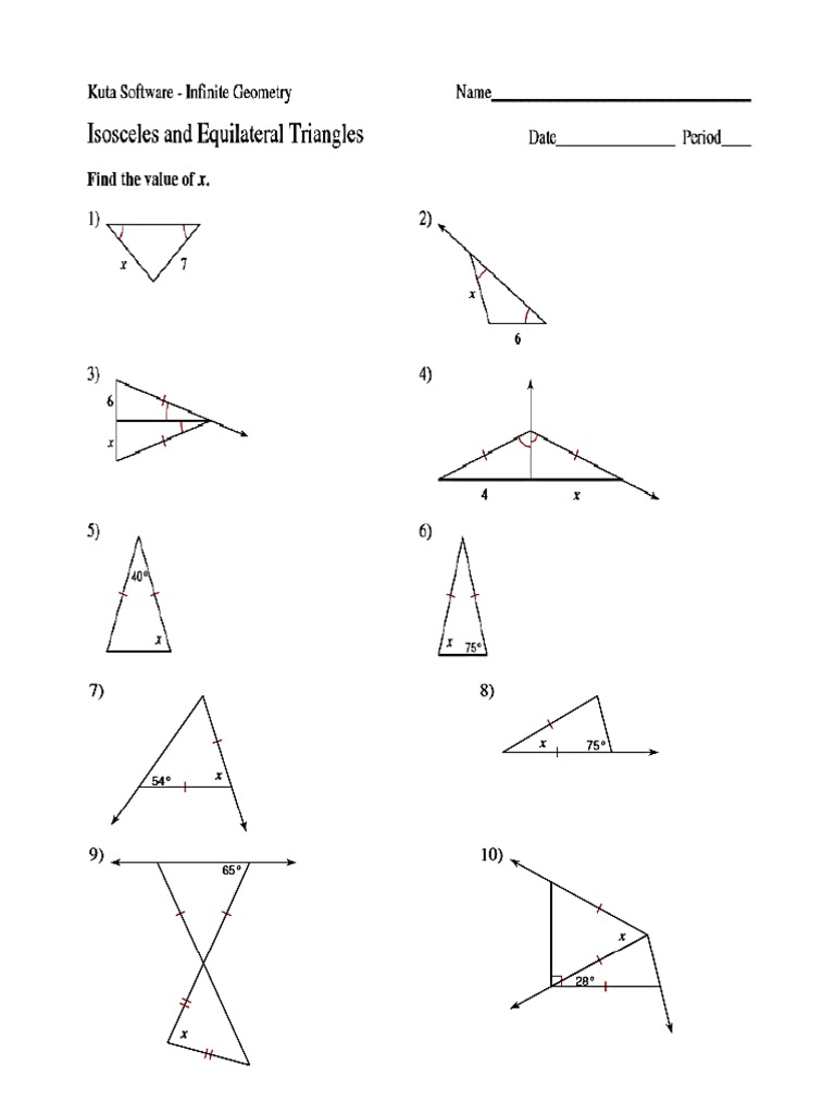 4 Isosceles and Equilateral Triangle | PDF