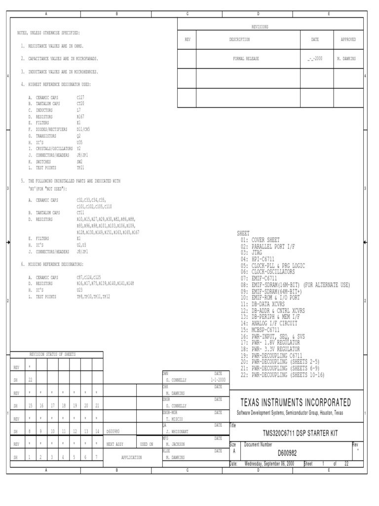 Texas Instruments Incorporated: Tms320C6711 DSP Starter Kit | PDF ...